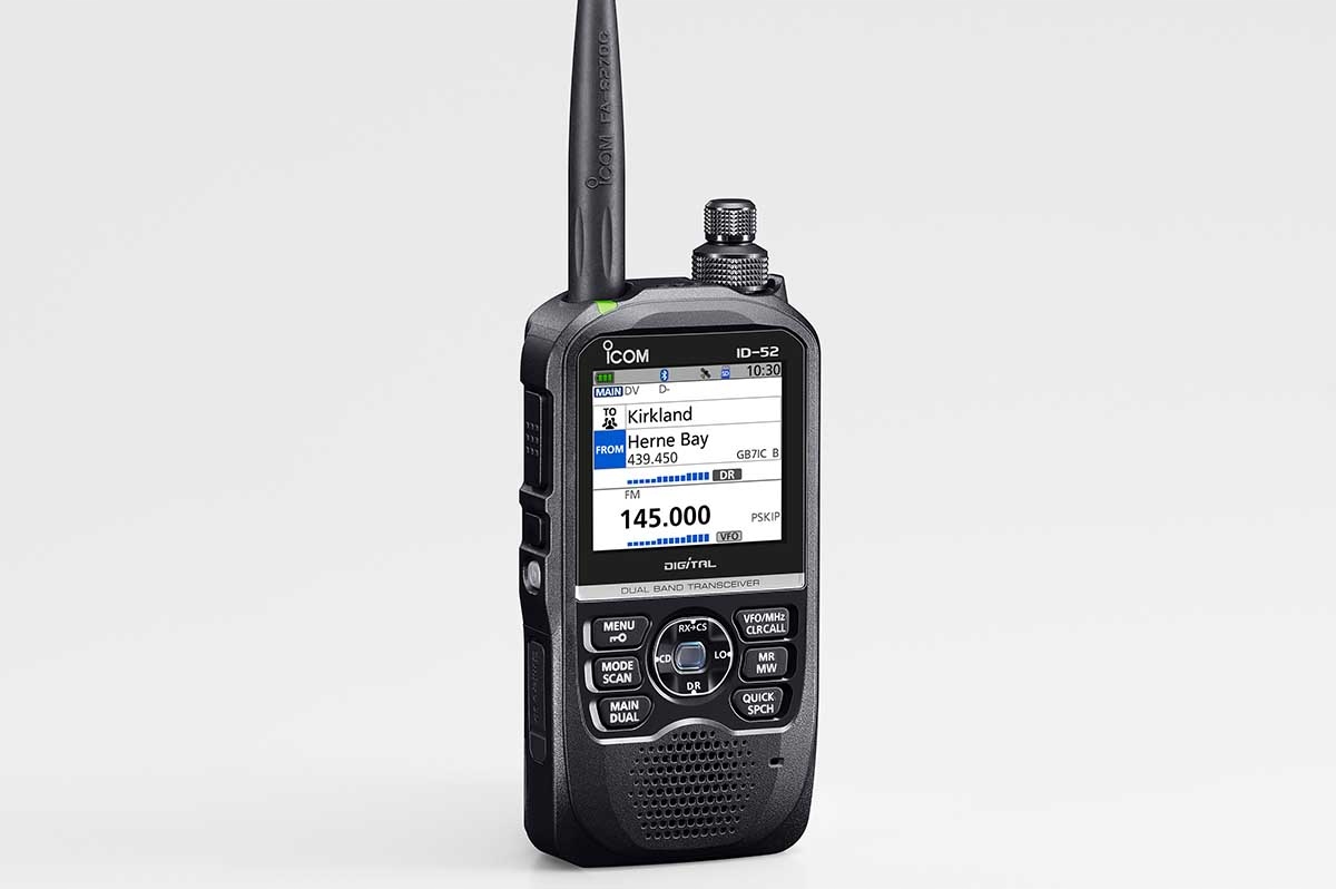 ICOM ID-52E Radiotelefon 2m/70cm + D-STAR ręczniak GPS IPX7 Bluetooth ...