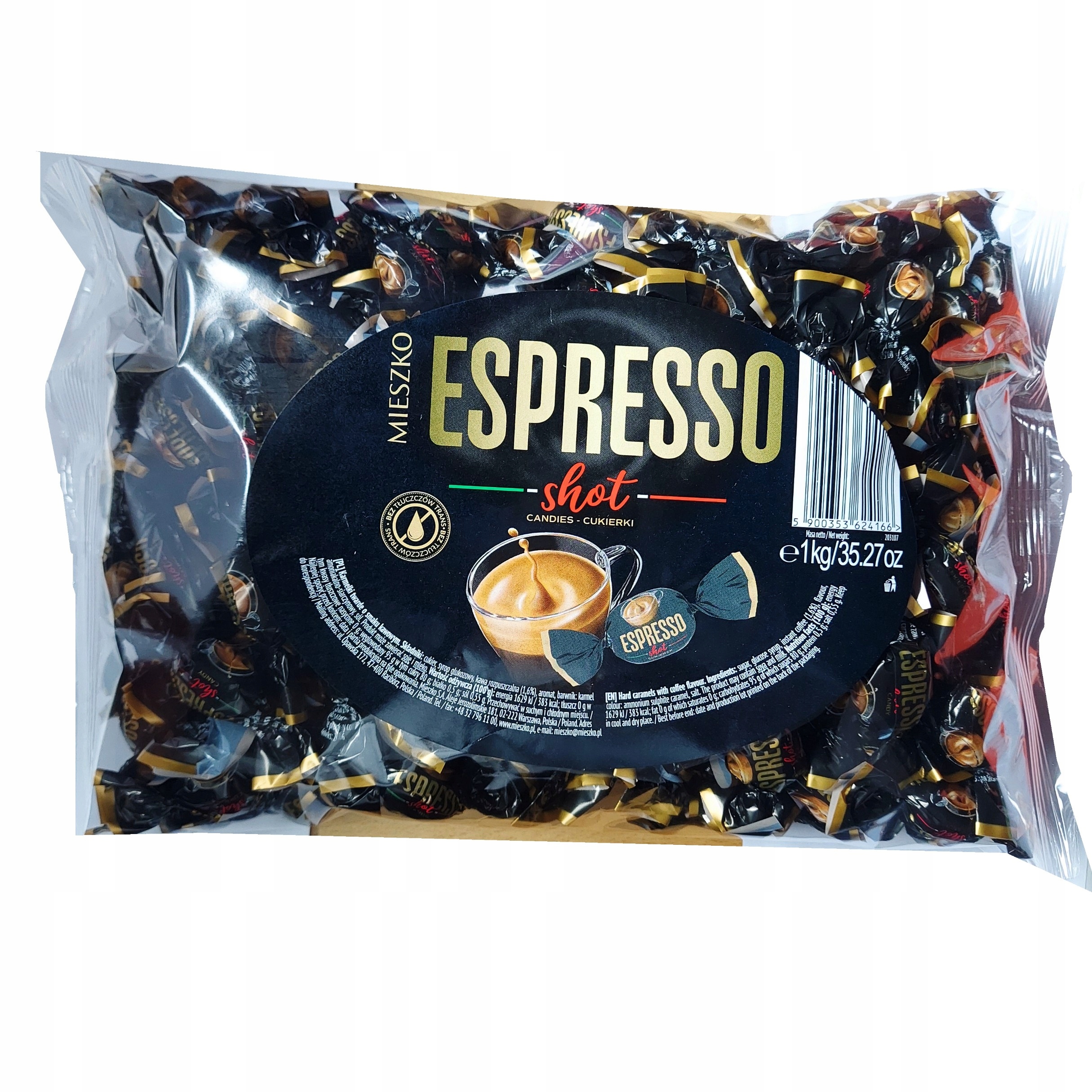Cukierki Mieszko ESPRESSO SHOT Karmelki Kawowe1 kg (5900353624166 ...