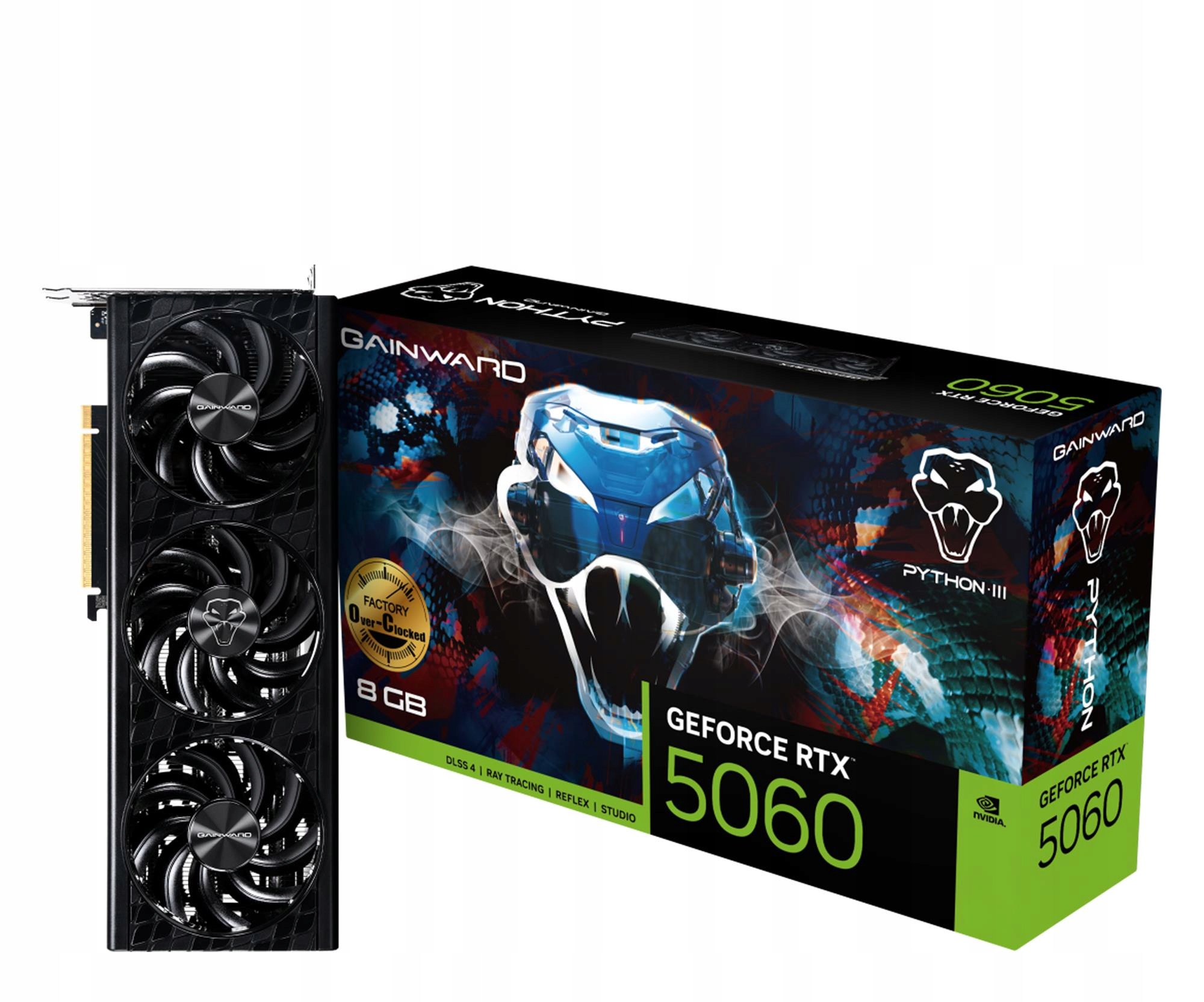 Karta graficzna NVIDIA Gainward GeForce RTX 5060 Python III OC 8GB ...
