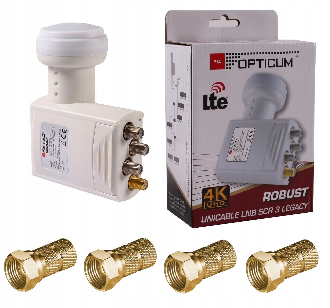 Konwerter quad (poczwórny) Opticum Unicable Lnb SCR 3 - Sklep, Opinie, Cena w Allegro