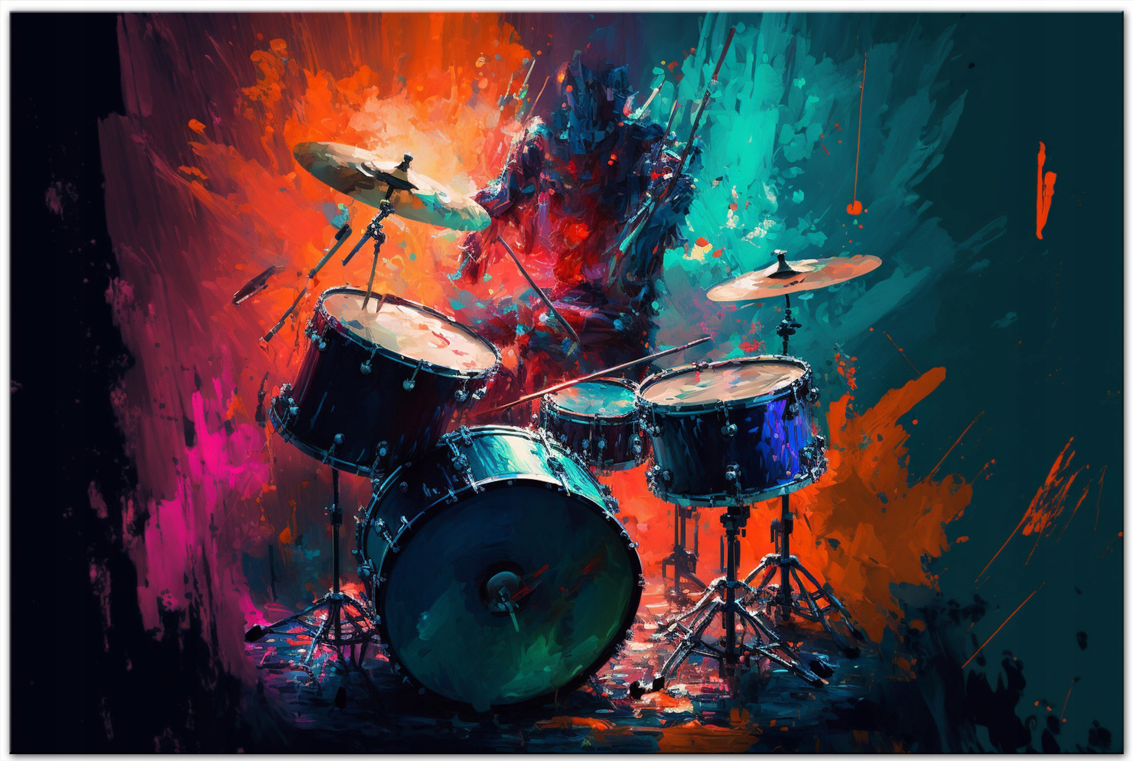 Obraz na płótnie Perkusja Perkusista Bębny Zespół • Cena, Opinie ...