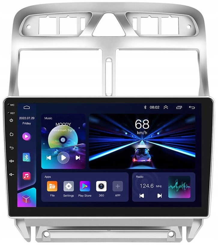 2 DIN Radio samochodowe PEUGEOT 307 SW 2002-2013 RADIO ANDROID 1/32GB - Sklep, Opinie, Cena w ...