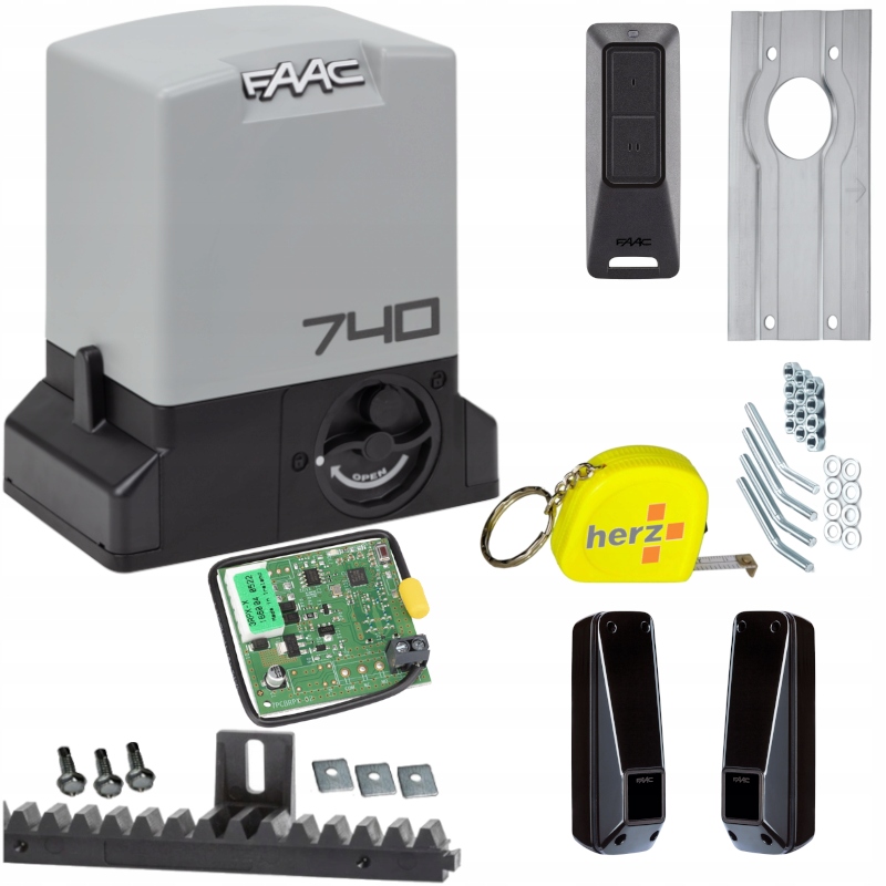 NAPĘD DO BRAM PRZESUWNYCH FAAC 740 ZESTAW • Cena, Opinie • Napędy 11684524763 • Allegro