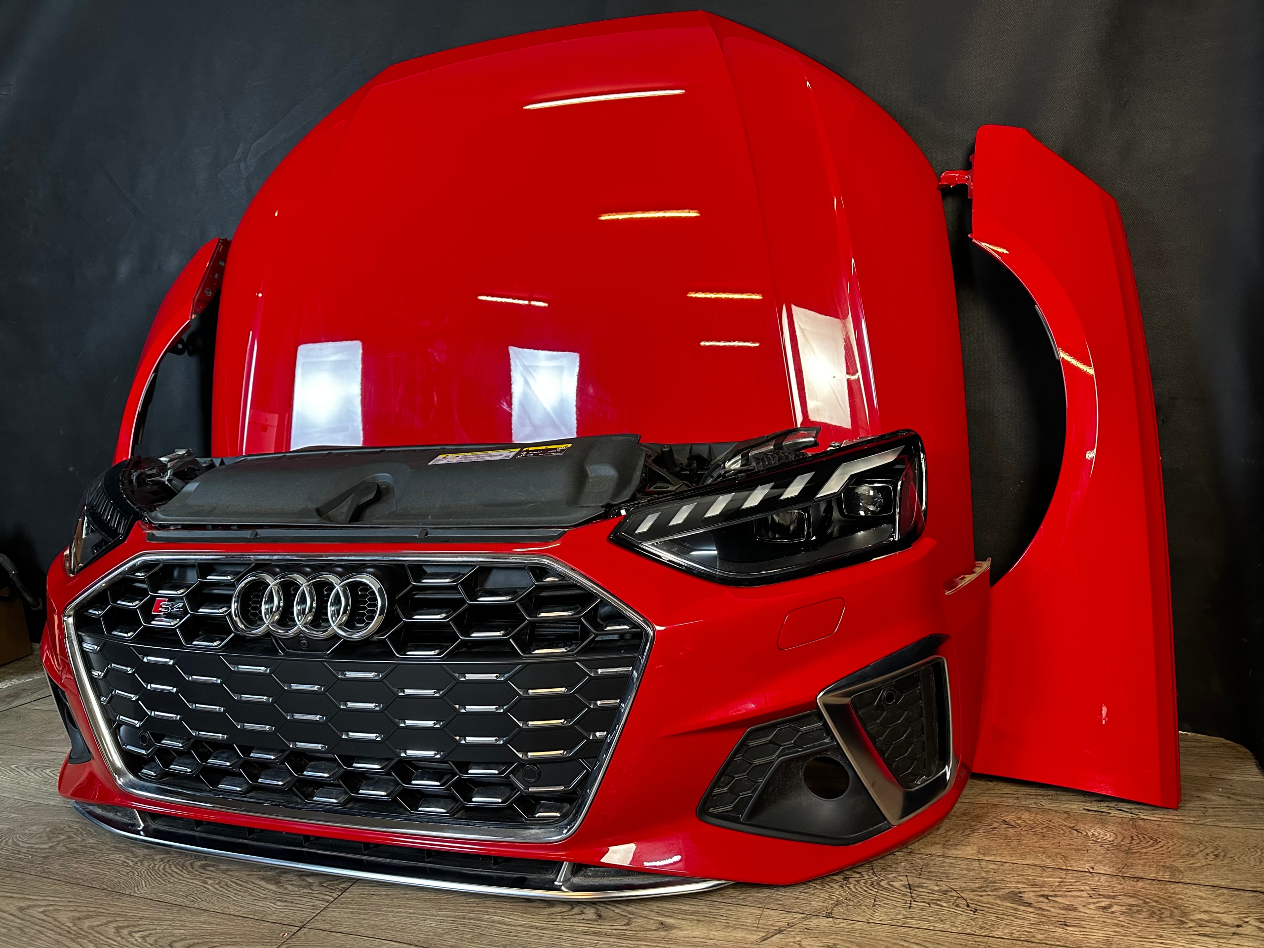 Audi S4 8W B9 LIFT PRZOD MASKA ZDERZAK BLOTNIKI PAS Matrix Beam za ...