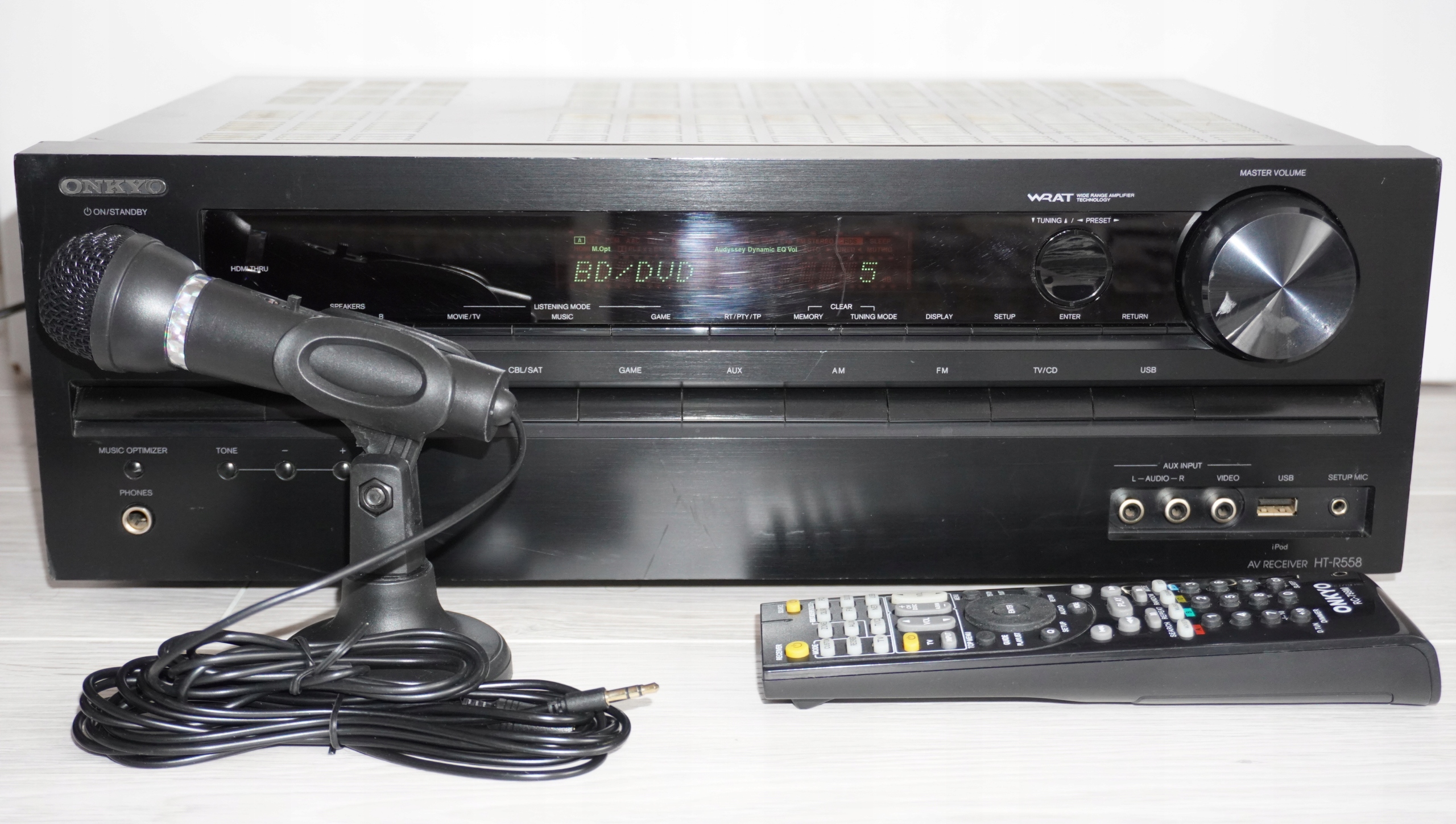 Amplituner Onkyo HT-R558 5.1 NOWY UKŁAD DSP BEZ WADY FABRYCZNEJ ...