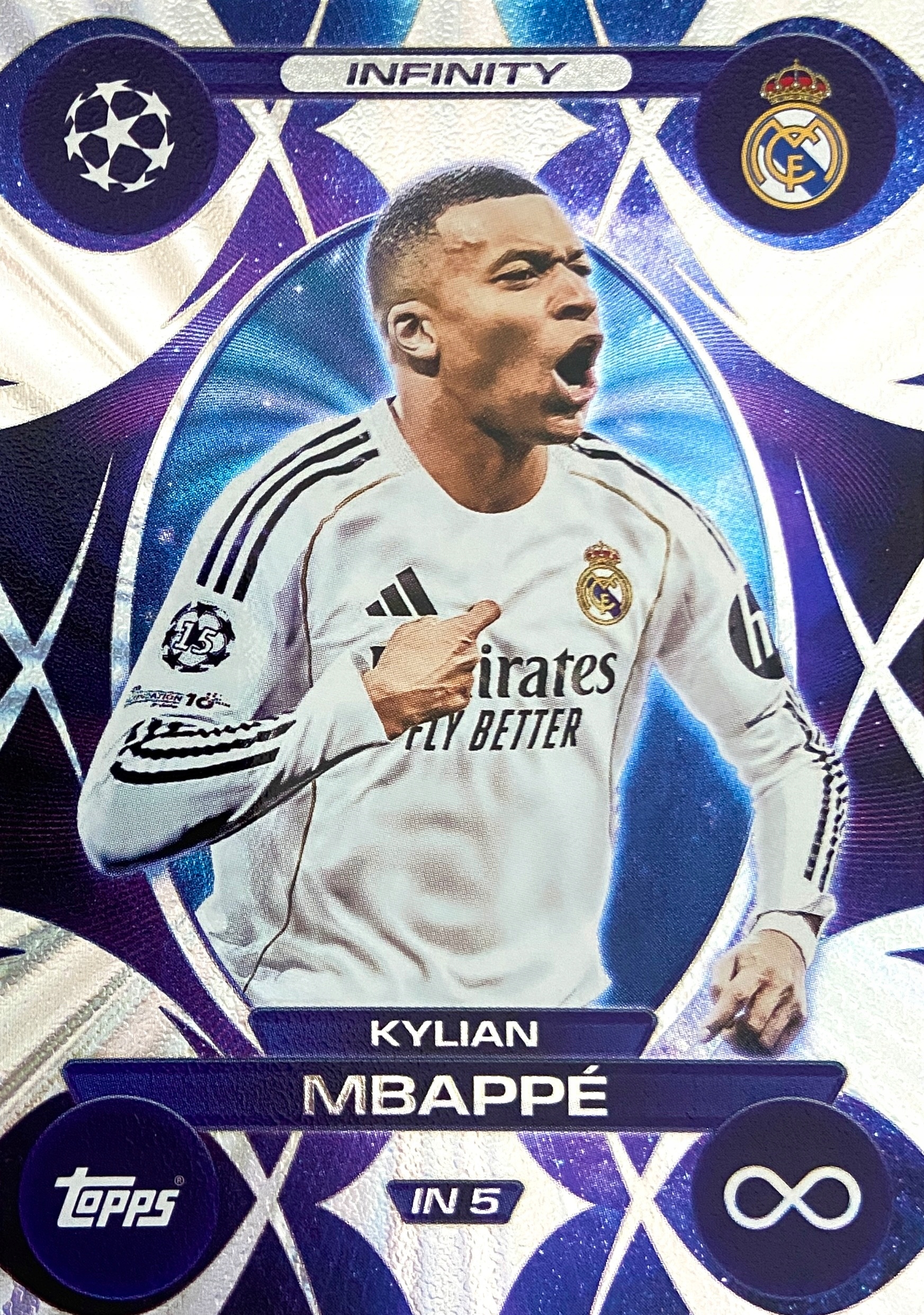 TOPPS MATCH ATTAX UCL 2026 INFINITY IN 5 KYLIAN MBAPPE REAL MADRYT - Stan: Nowy 38.00PLN ...