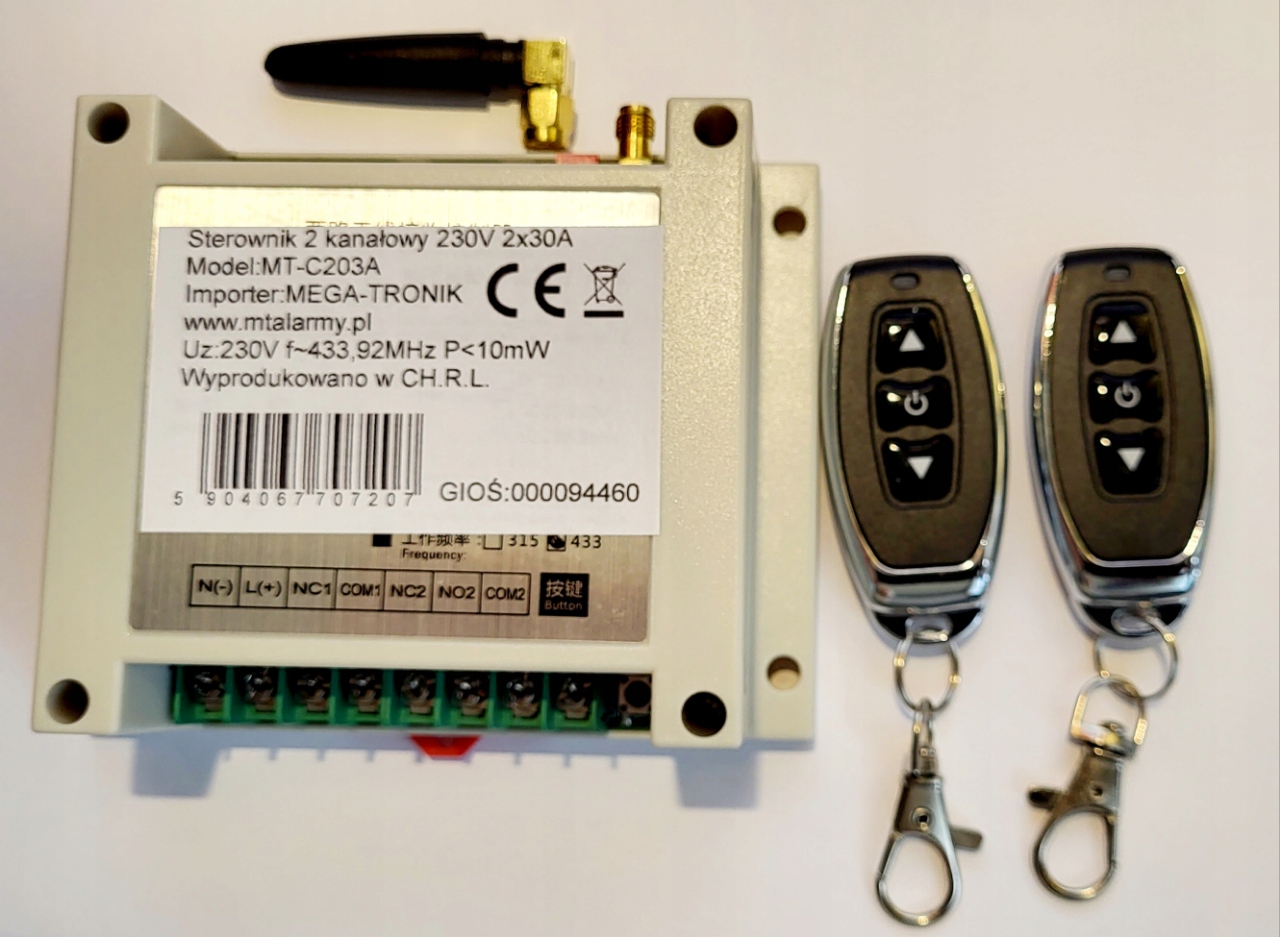 Sterownik Dwukanałowy Mega-Tronik MT-C203A-230V - Sklep, Opinie, Cena w ...