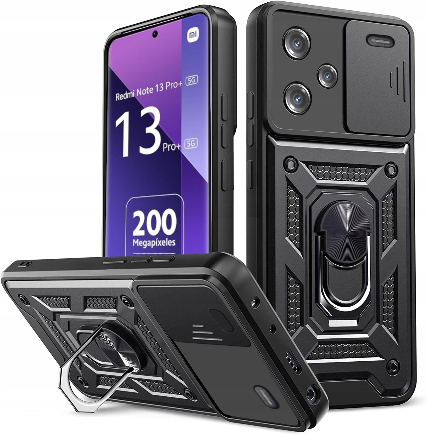 Etui PANCERNE RING CASE 360° + SZKŁO do XIAOMI REDMI NOTE 13 PRO PLUS ... Etui PANCERNE RING CASE 360° + SZKŁO do XIAOMI REDMI NOTE 13 PRO PLUS ...