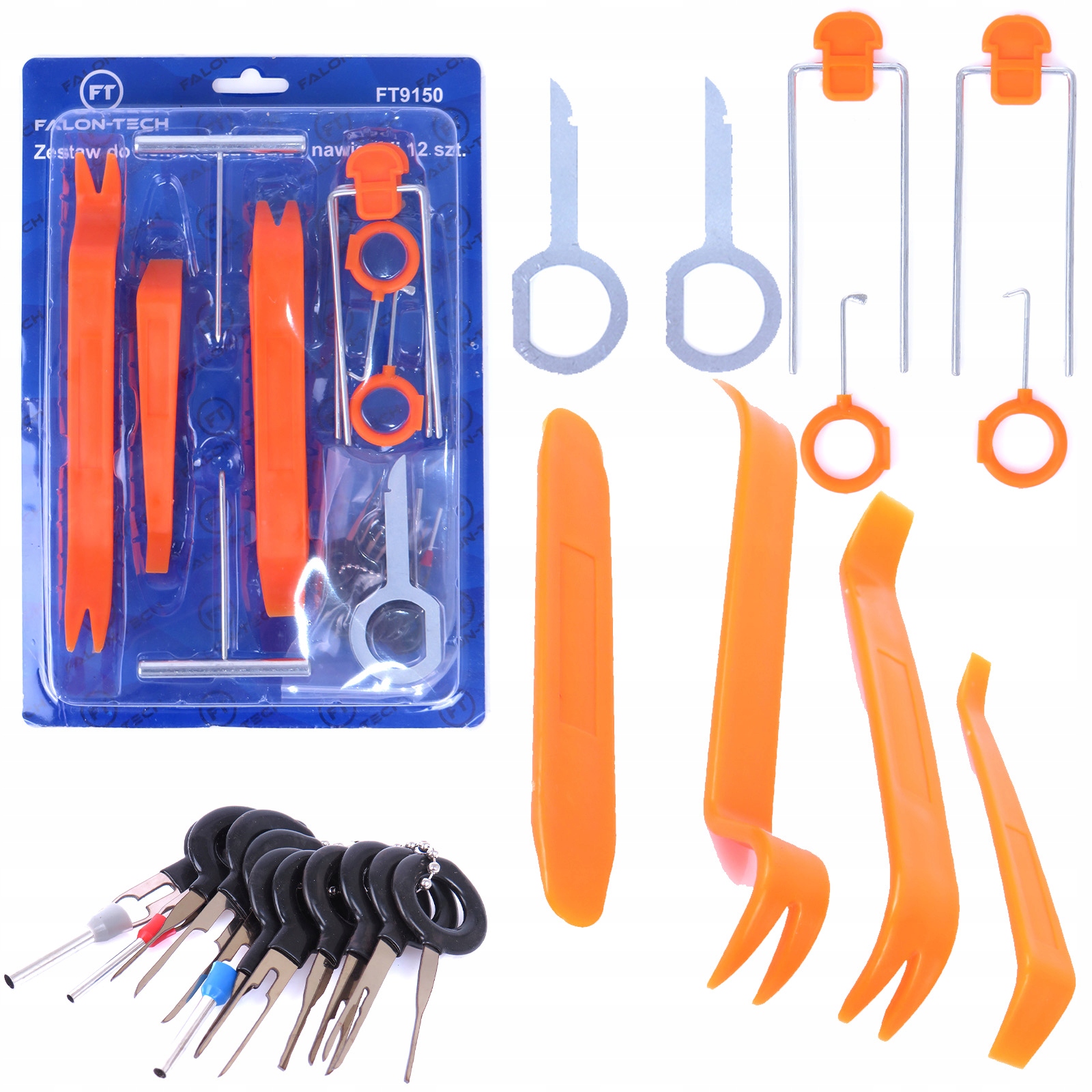 ZESTAW KLUCZY DO DEMONTAŻU PINÓW RADIA NAWIGACJI TAPICERKI WYIMAKI ...