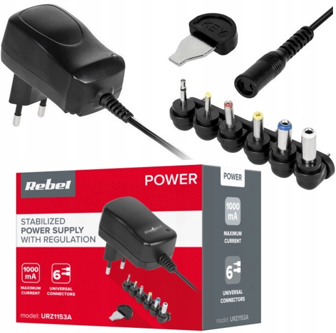 ZASILACZ UNIWERSALNY 3V 4.5V 5V 6V 7.5V 9V 12V Z REGULACJĄ STABILIZOWANY - Sklep, Opinie, Cena w ...