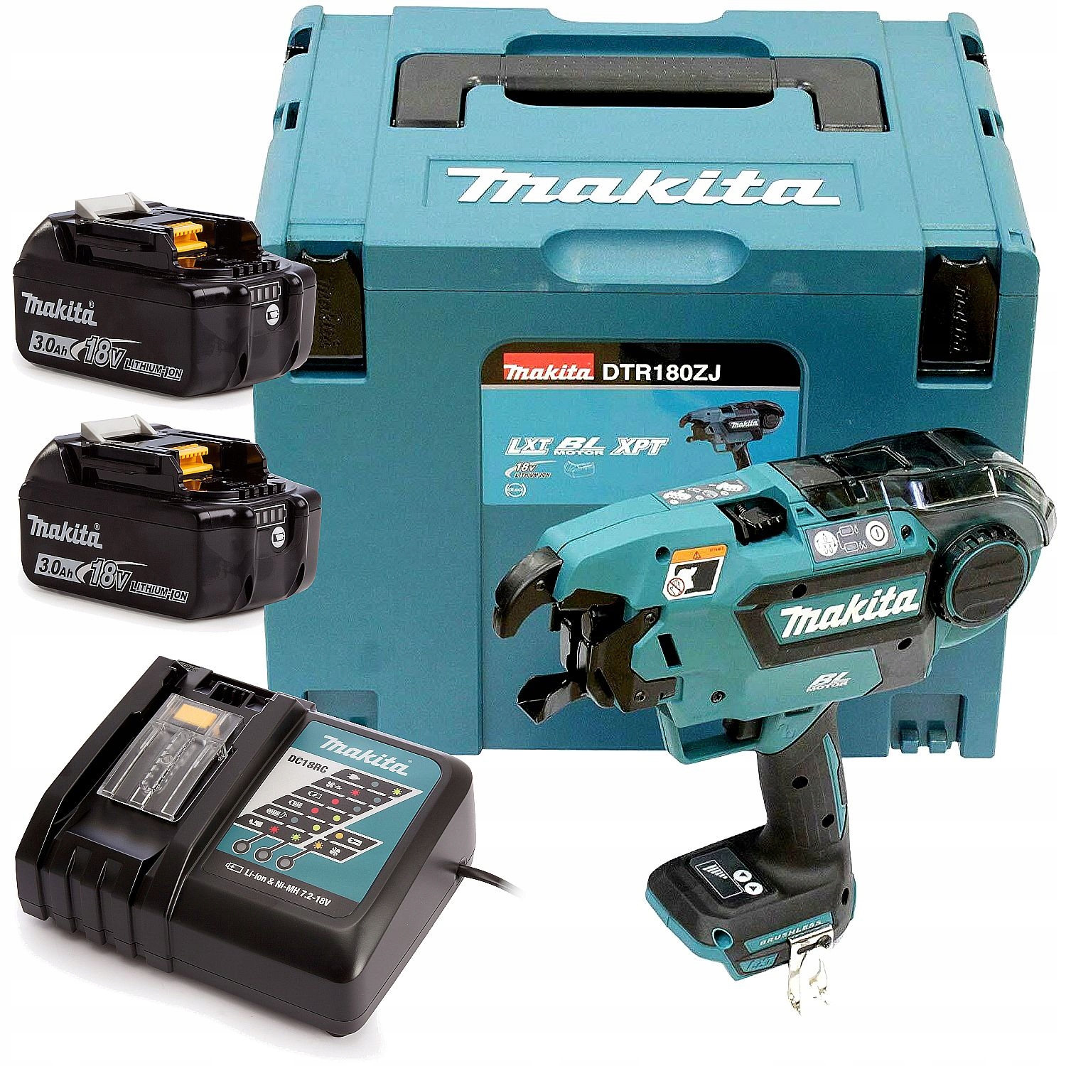 WIĄZARKA DO ZBROJEŃ aku MAKITA DTR180 2x3Ah DC18RC (DTR180ZJ) • Cena ...