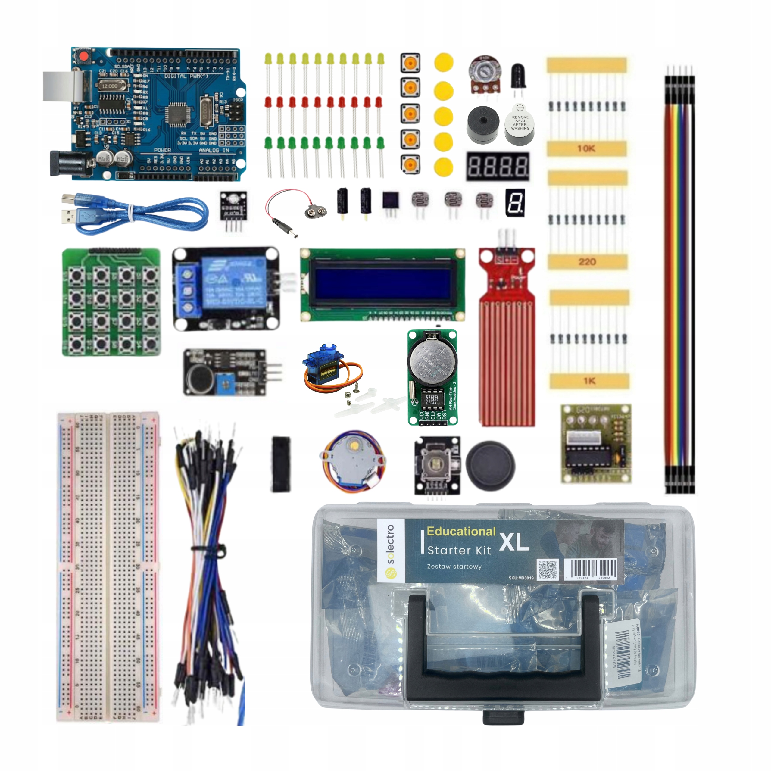 Zestaw edukacyjny XL Uno R3 kompatybilny z Arduino CH340 - Sklep ...