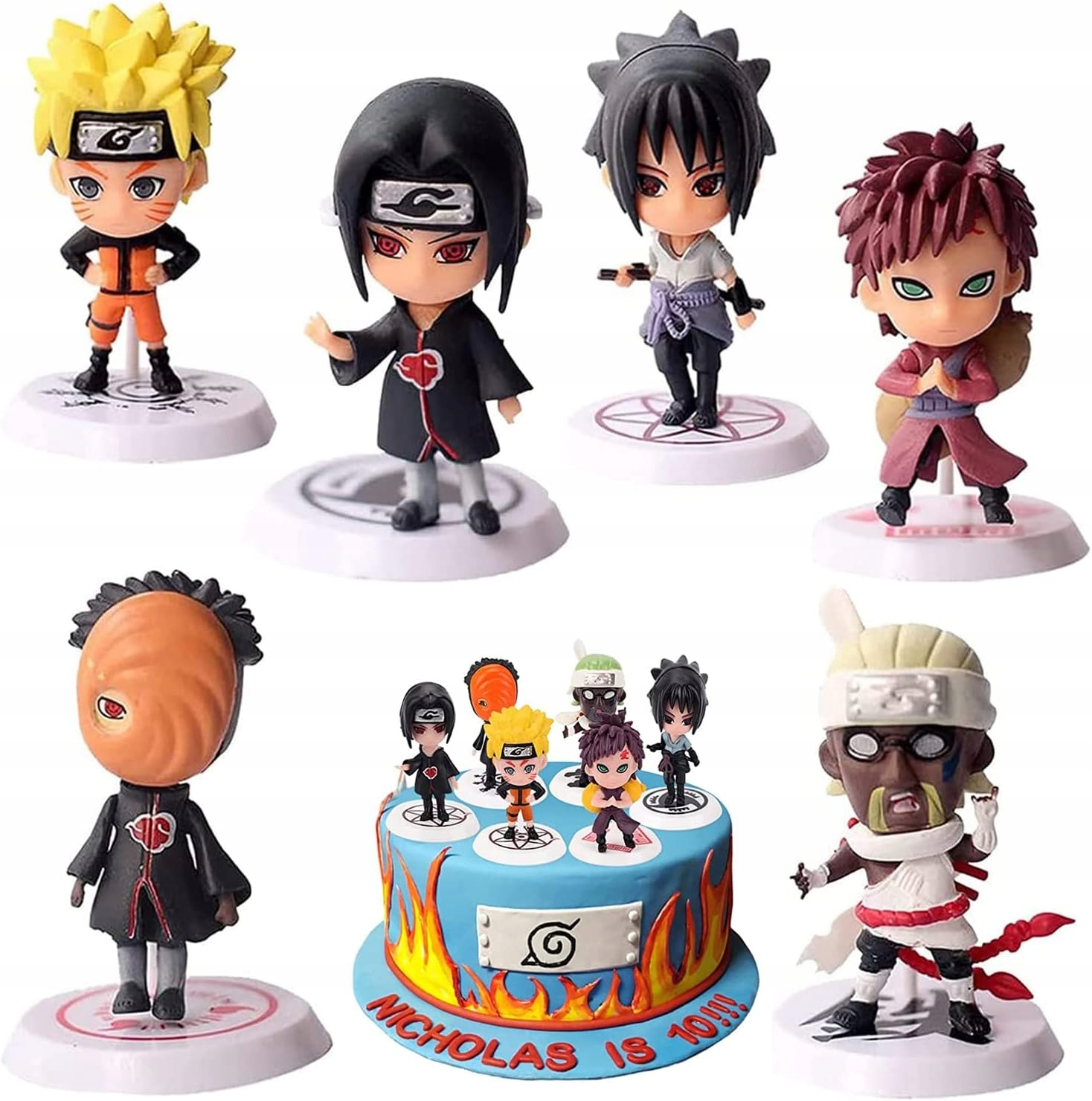NARUTO TOPPERY NA TORT FIGURKI topper (679265820823) • Cena, Opinie ...