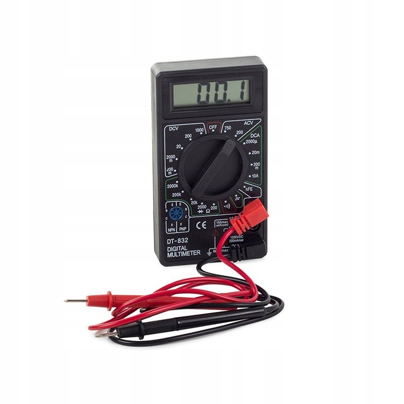 Solex Multimeter Digitálny Dt-832 Čierny - nízka cena na Allegro