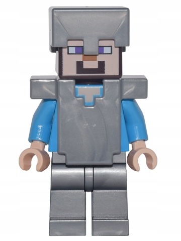 LEGO Minecraft Steve Zbroja Hełm Figurka min053 • Cena, Opinie ...