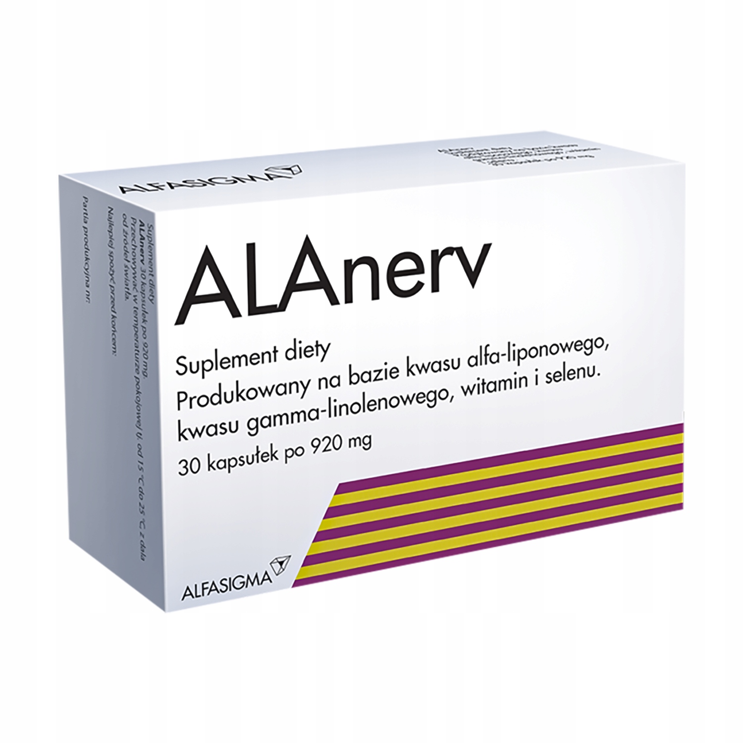 ALAnerv 920 mg 30 kapsułek UKŁAD NERWOWY (8020030000520) • Cena, Opinie ...
