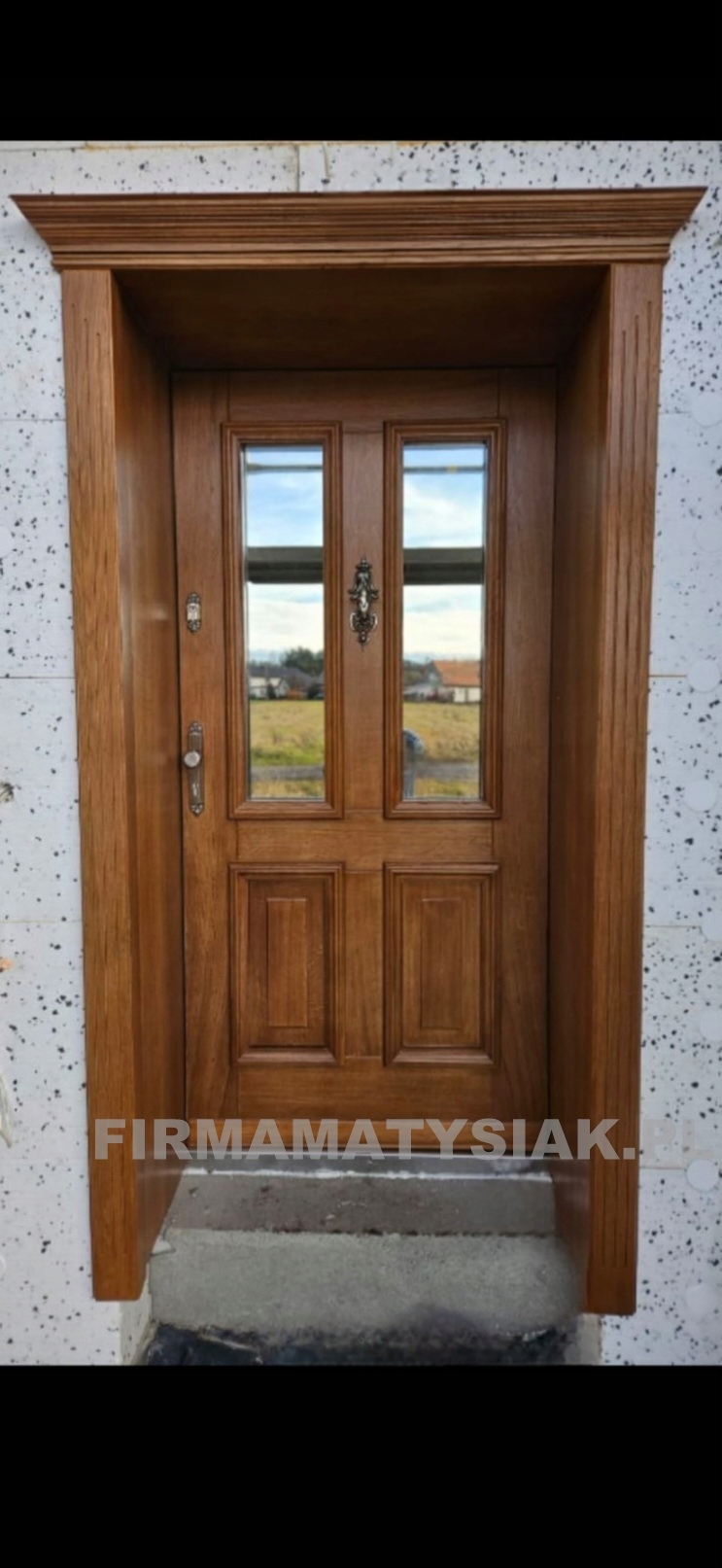 DRZWI ZEWNĘTRZNE DREWNIANE DZWONEK PROSTE (5) • Cena, Opinie • Drzwi zewnętrzne 17272191126 ...