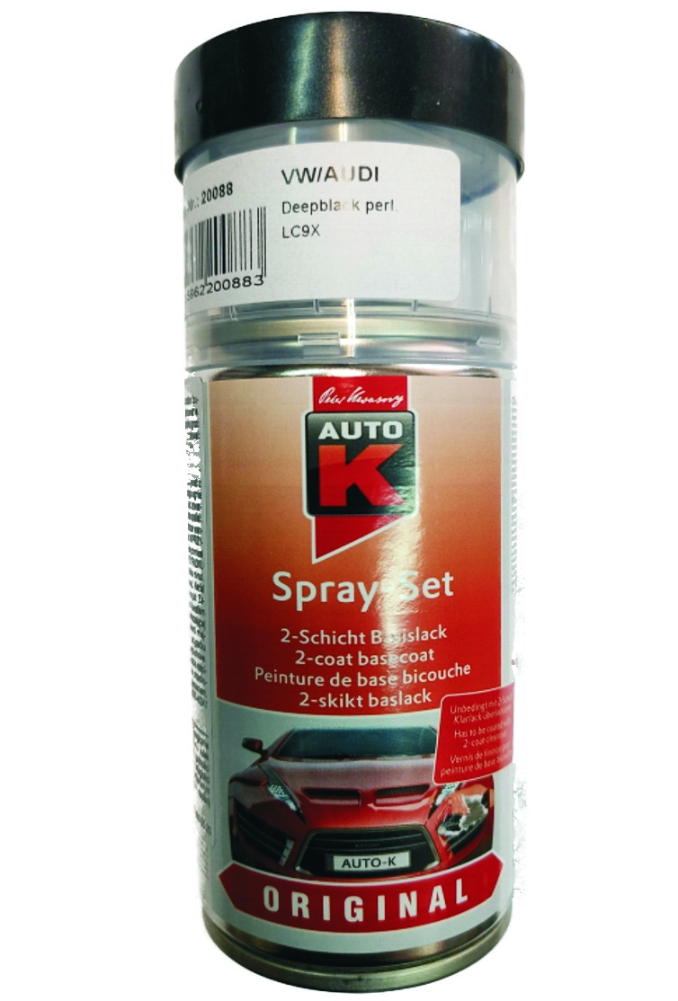 VW AUDI LC9X DEEP BLACK LAKIER SAMOCHODOWY ZAPRAWKA SPRAY 150 ML AUTO K ...