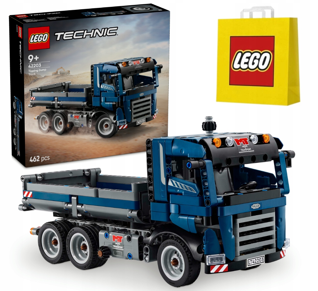 KLOCKI LEGO TECHNIC 42203 CIĘŻARÓWKA WYWROTKA NA PREZENT DLA DZIECKA ...