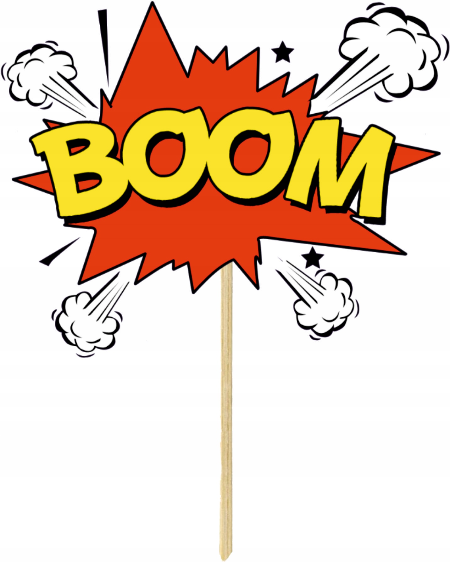 TOPPER NA TORT NA URODZINY GRAFIKA KOMIKS BOOM! 15200046446 - Allegro.pl