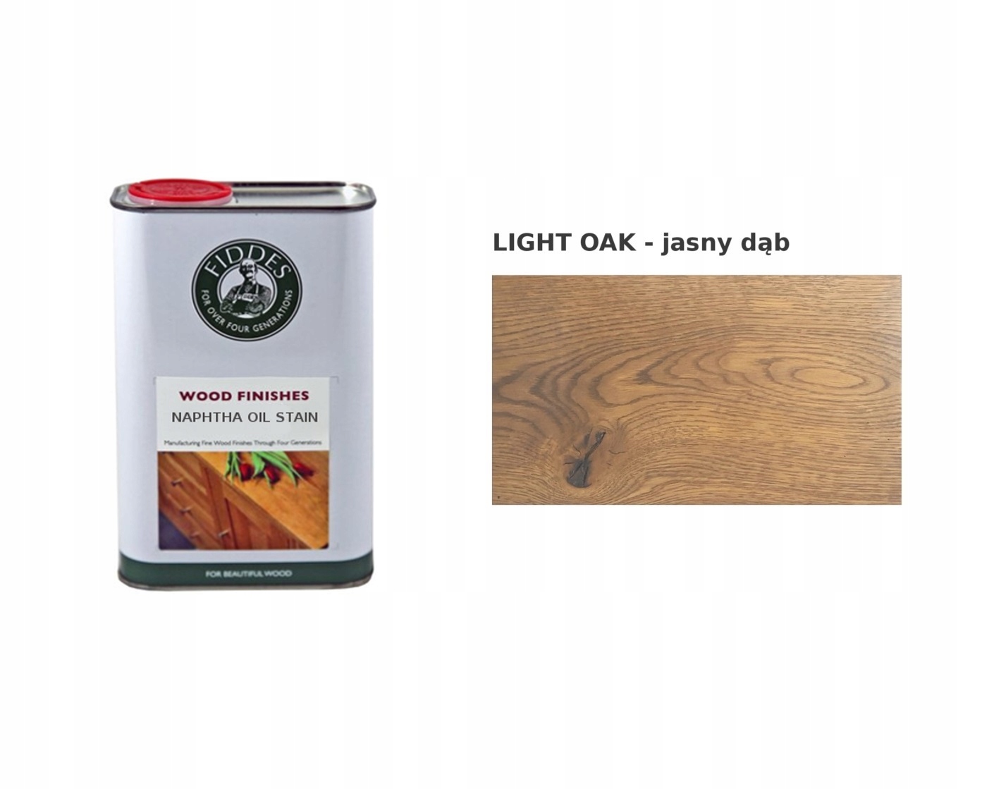 FIDDES Bejca olejno-naftowa pod politurę NAPHTHA LIGHT OAK jasny dąb 1L ... FIDDES Bejca olejno-naftowa pod politurę NAPHTHA LIGHT OAK jasny dąb 1L ...