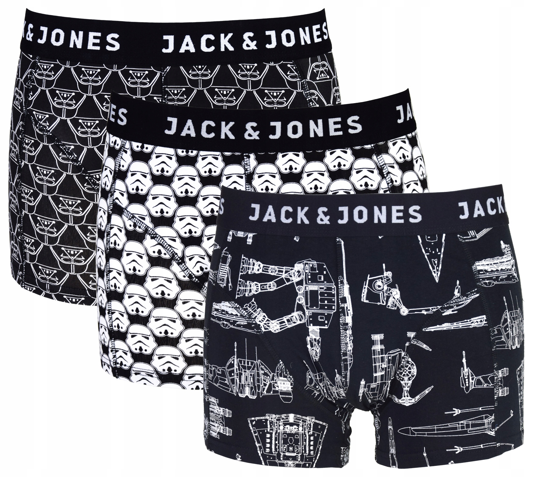 JACK&JONES 3-PAK BOKSERKI MĘSKIE STAR WARS XXL 14732183462 - Allegro.pl