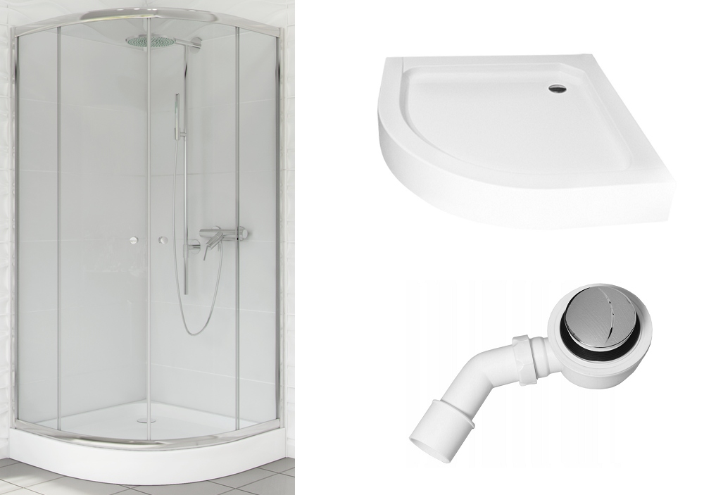 KABINA PRYSZNICOWA 90x90x200 POLSKI BRODZIK SYFON • Cena, Opinie ...