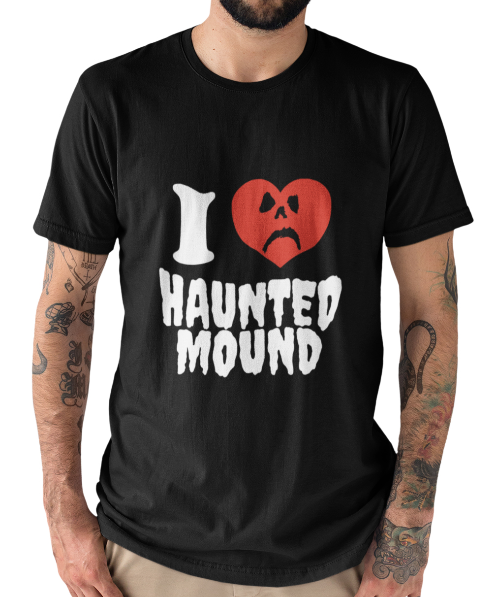 TRIČKO I LOVE HAUNTED MOUND SEMATARY GRAVE MAN za 233.00CZK - Allegro