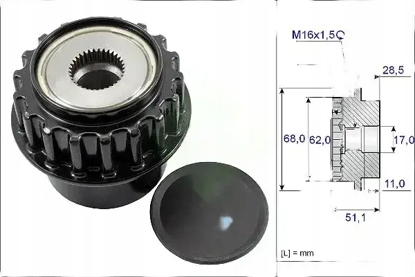 SPRZĘGŁO ALTERNATORA KOŁO PASOWE 535 0175 10 INA 4005108555946 za 212.97PLN z Łuków - Allegro ...