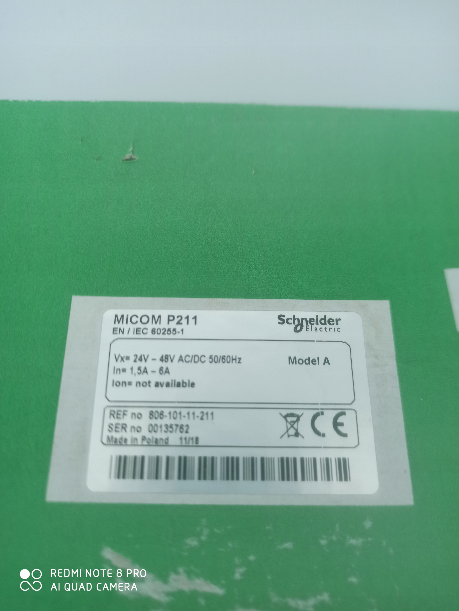 SCHNEIDER MICOM P211 1,5-6A 24-48V model A za 14149 Kč - Allegro