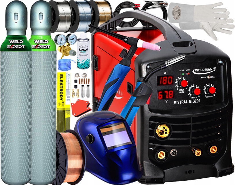 MIGOMAT WELDMAN MIG 200A 230V MMA TIG LIFT 3W1 (5904624011617) • Cena ...