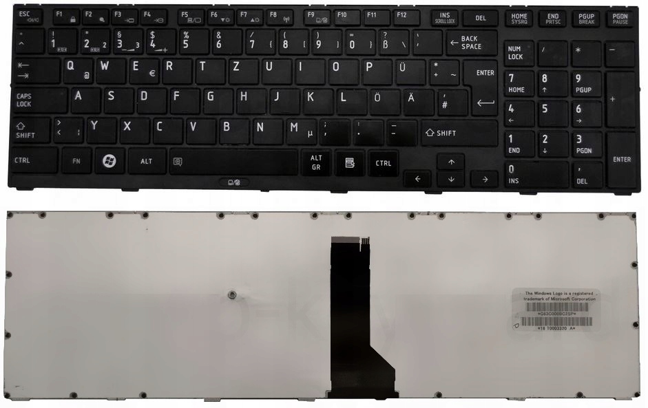 Oryginalna Klawiatura Toshiba Tecra R850 R950 R960 w Strzelce Opolskie ...