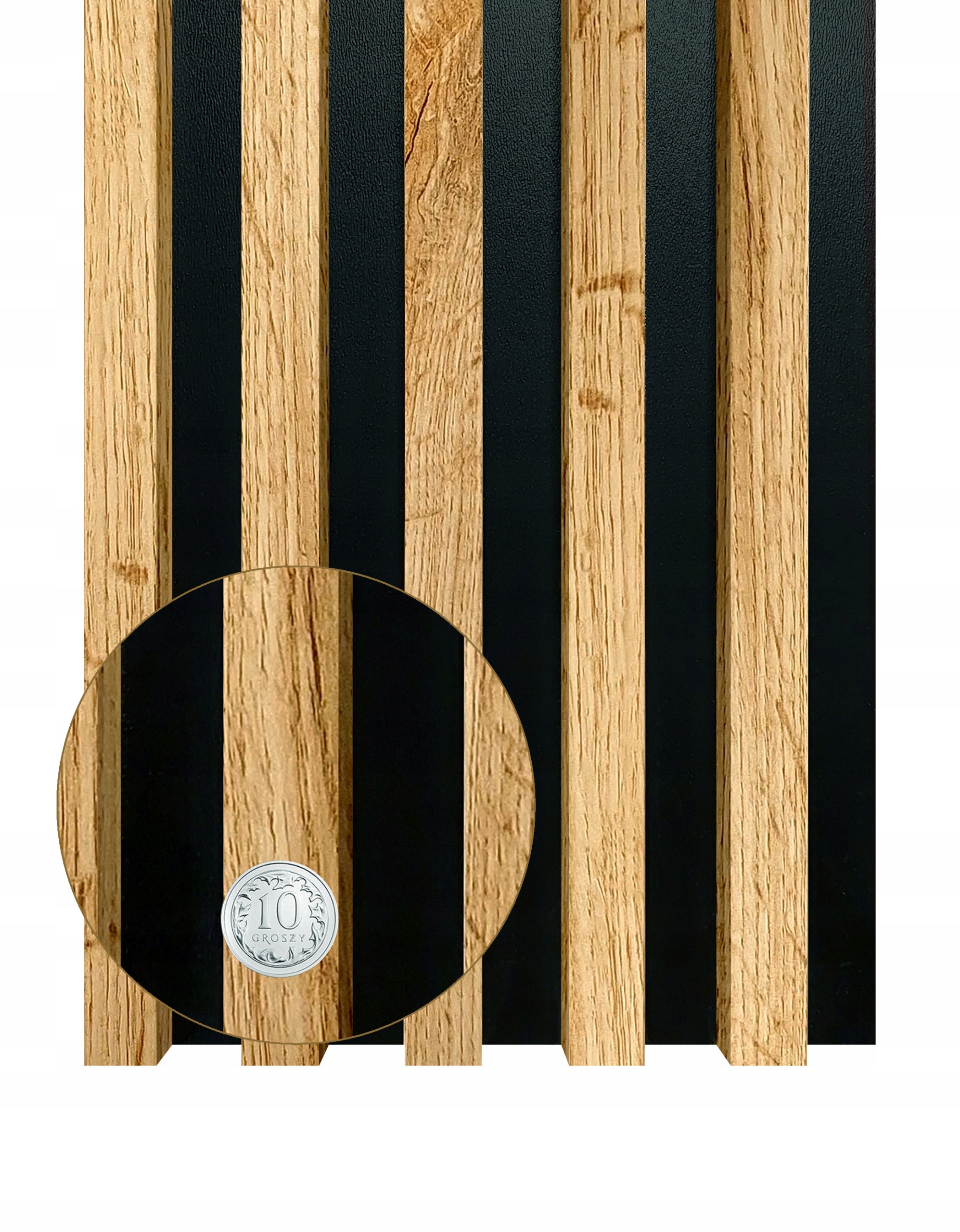 Lamele ścienne MINI SLIM dąb wotan 20 szt • Cena, Opinie • Lamele ...