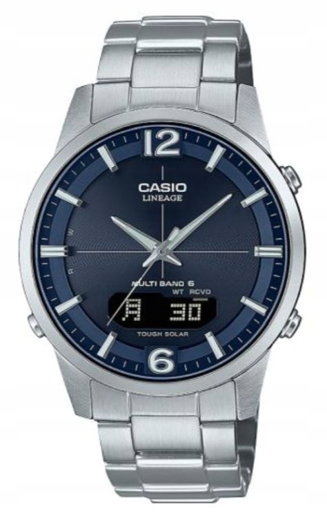 Zegarek Męski Casio LCW-M170D-2AER szary bransoleta (4549526346057 ...