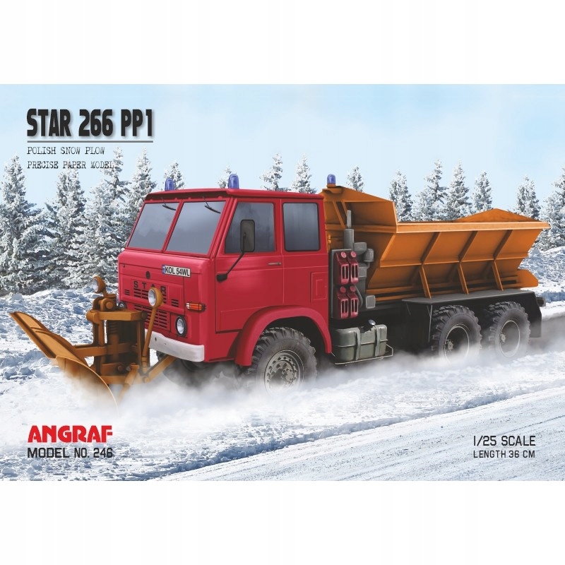 Model kartonowy STAR 266 PP1 pługopiaskarka, Angraf, 1:25 • Cena ...