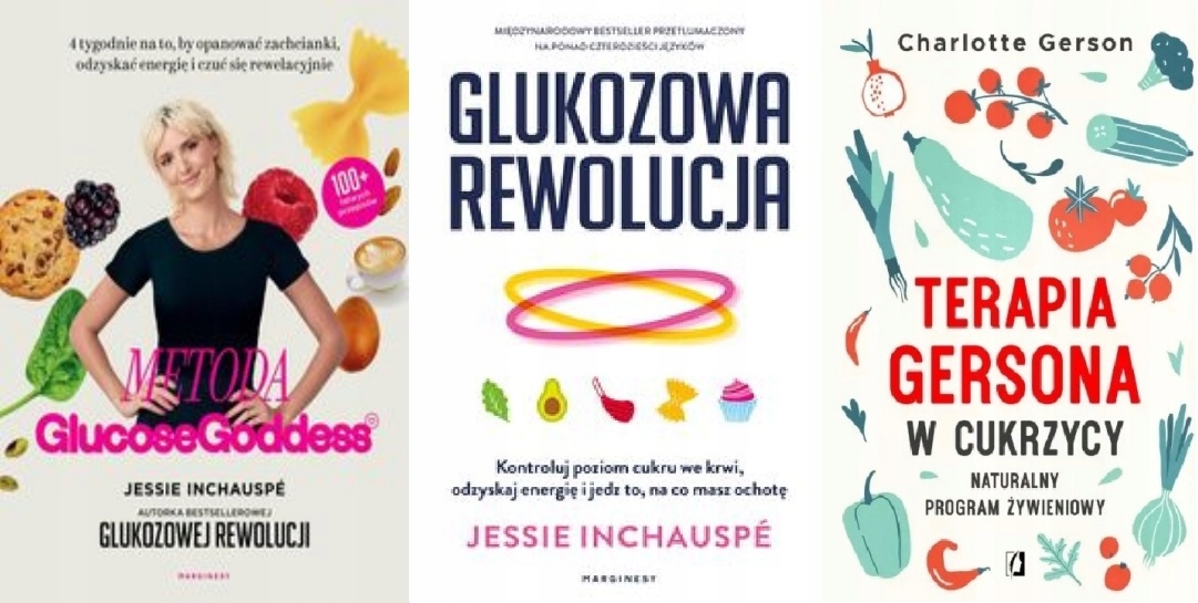 Metoda Glucose Goddess Inchauspe + Glukozowa rewolucja + Terapia Gersona (15415238382) | Książka ...