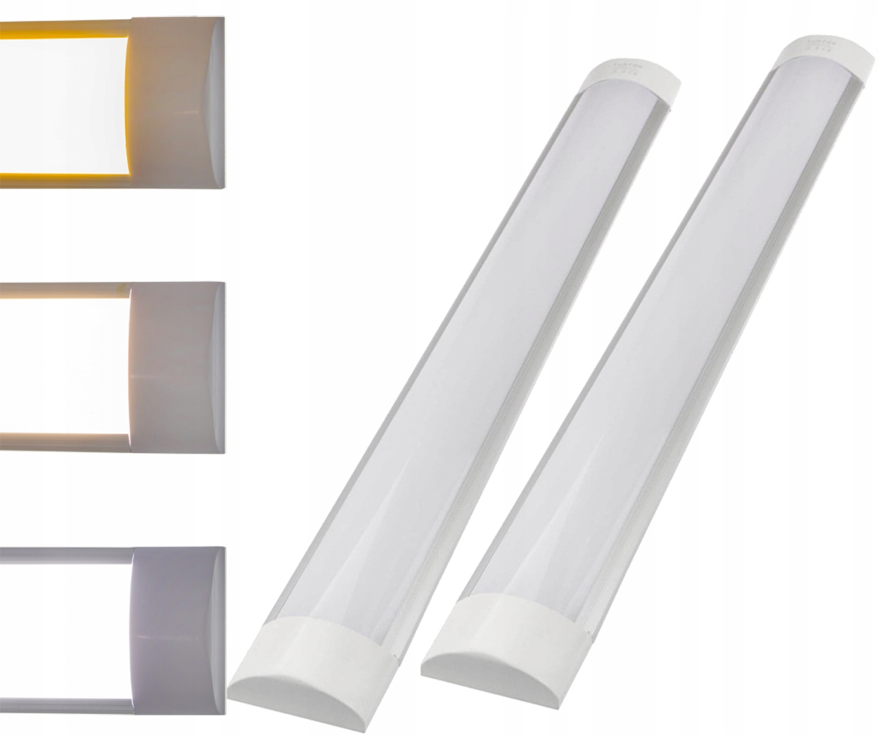 2x LAMPA LED 60cm do garażu PANEL OPRAWA 3 barwy (ciepła 3000K ...