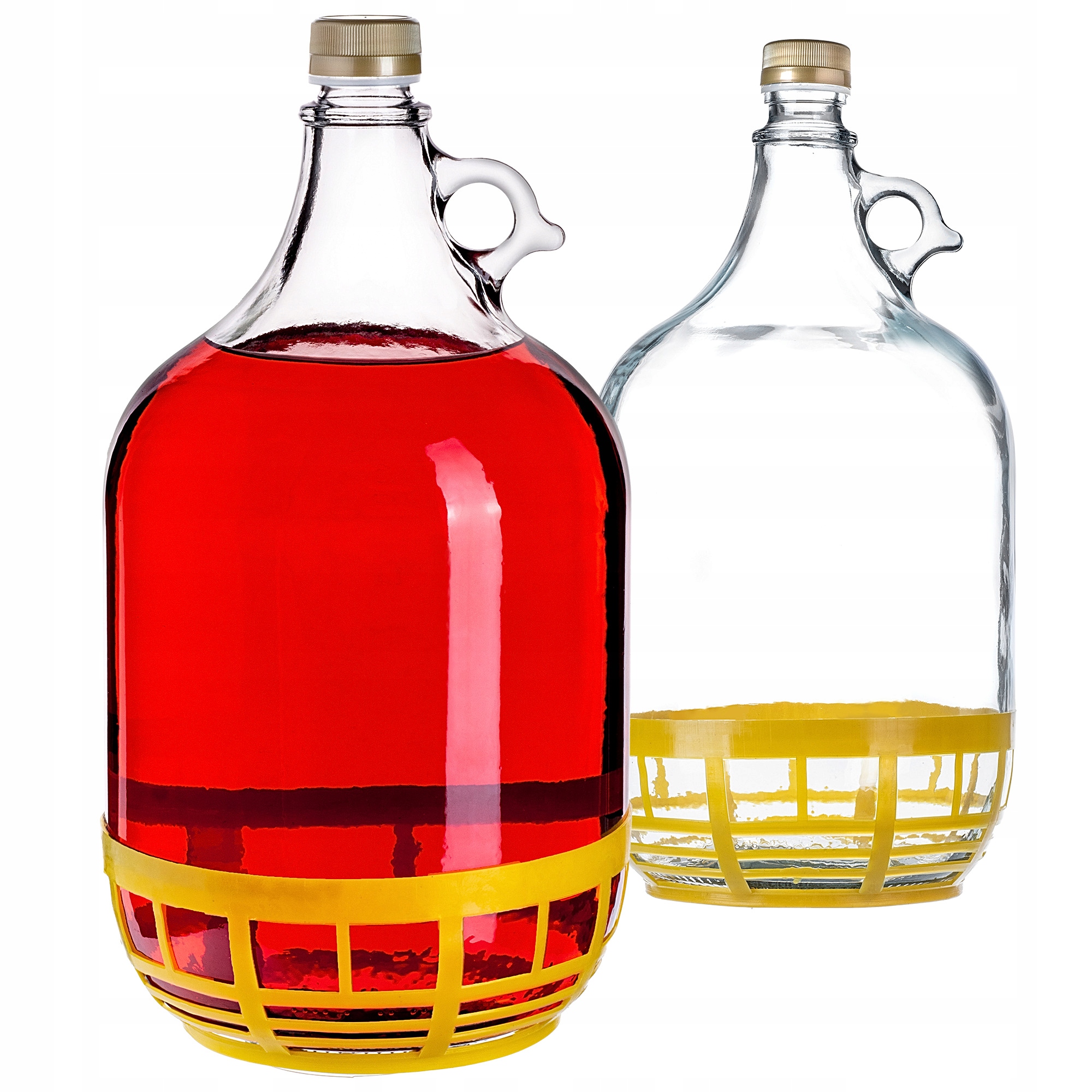 DEMIŽÓN 5L BALÓN DAMA FLAŠKA NA VÍNO V KOŠI 2ks za 13.77EUR - Allegro