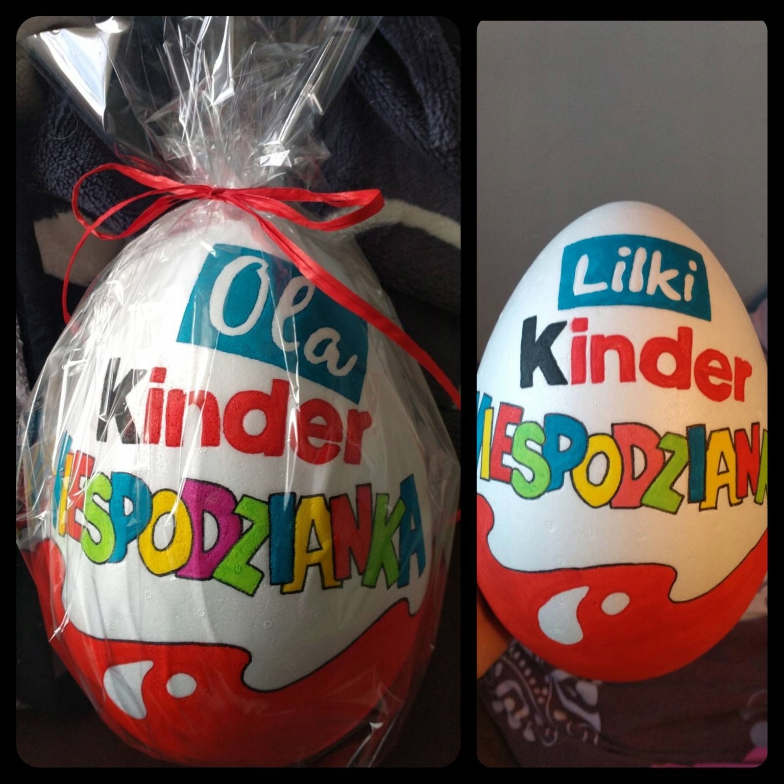 Prezent Jajko Niespodzianka Styropianowe-XXL!30 cm (Jajko Kinder ...
