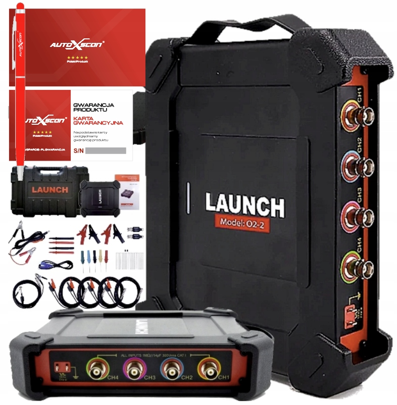 LAUNCH X-431 O2-2 Scope Box Oscyloskop Cyfrowy 4-kanałowy - 4 CHANNEL ...