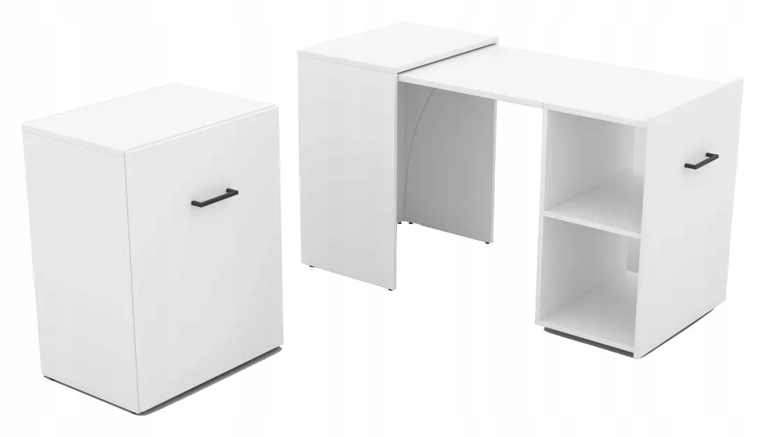 Biurko rozsuwane SMART biały HELVETIA (5900488583338) • Cena, Opinie ...