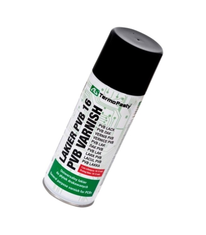 LAKIER IZOLACYJNY ZABEZPIECZAJĄCY PVB16 DO PŁYTEK PCB PVB 100ml AG ...