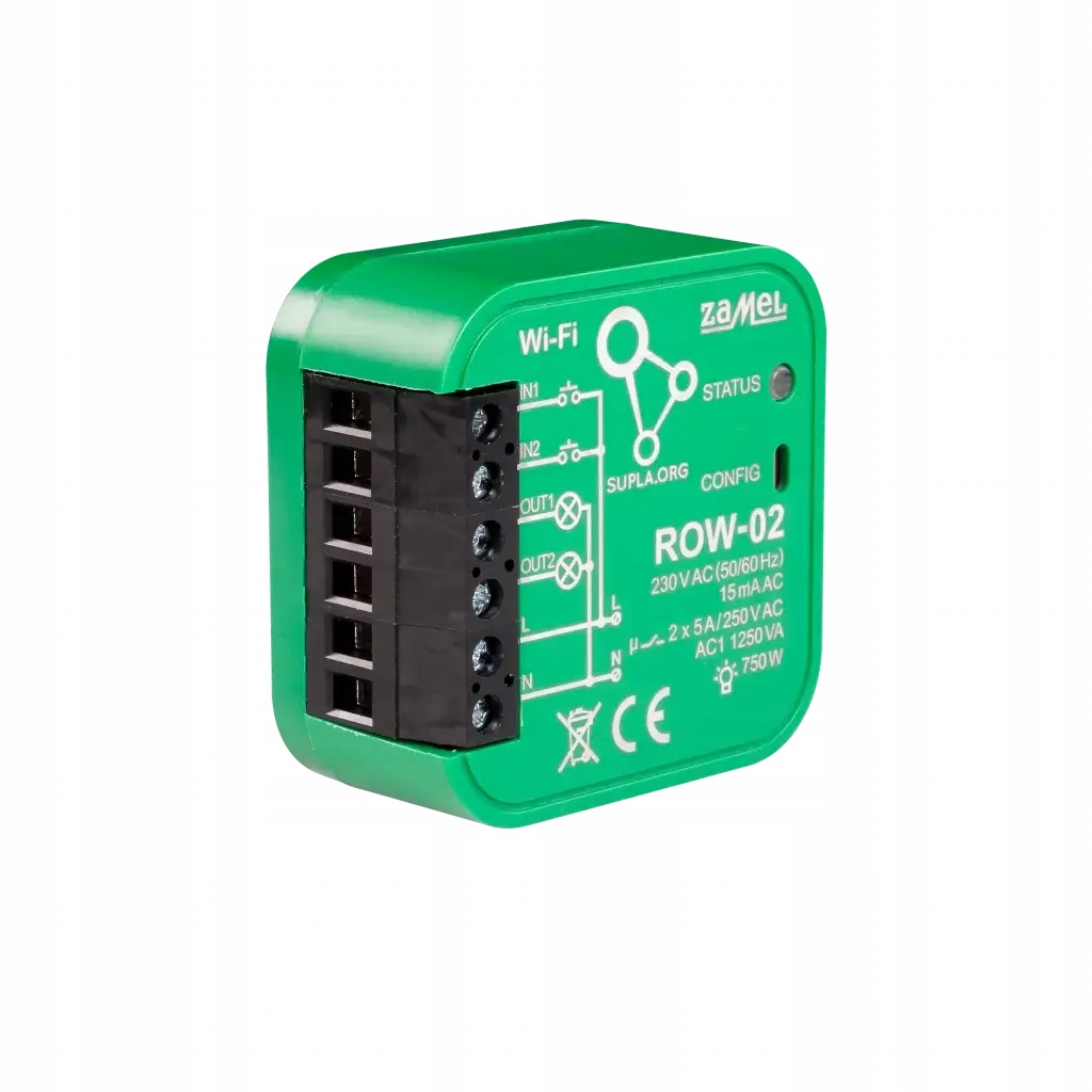 Odbiornik dwukanałowy dopuszkowy Wi-Fi Zamel Supla - ROW-02 ...