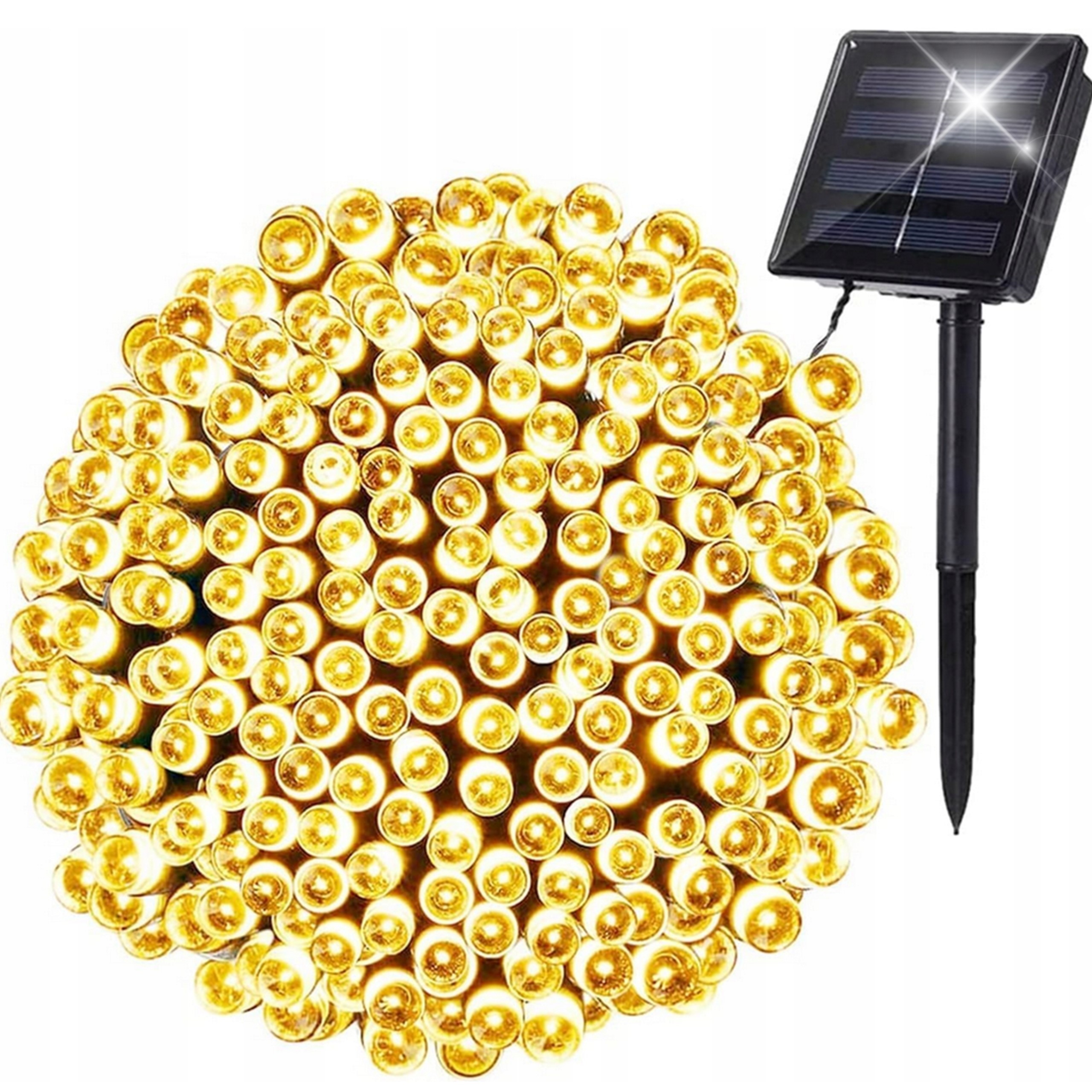 LAMPKI SOLARNE DEKORACYJNE ZEWNĘTRZNE CHOINKOWE GIRLANDA 100 LED CIEPŁE ... LAMPKI SOLARNE DEKORACYJNE ZEWNĘTRZNE CHOINKOWE GIRLANDA 100 LED CIEPŁE ...