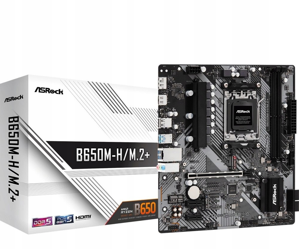 Płyta główna ASROCK B650M-H/M.2+ (Socket AM5 /micro ATX) w Wrocław ...