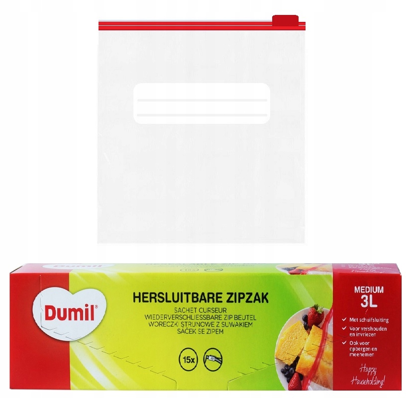 Woreczki strunowe do żywności,do mrożenia 15szt 3L (8713815200962 ...