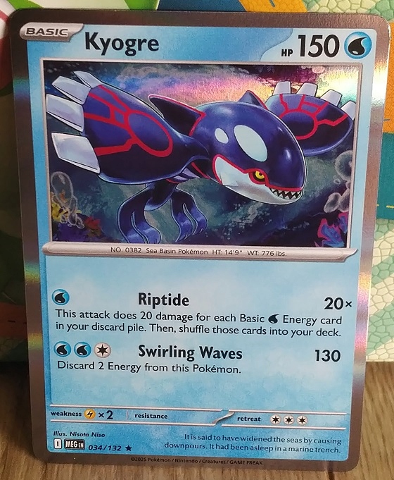 Karta Pokémon TCG Kyogre (034/132) Holo Mega Evolution, • Ceny, Recenze - Allegro