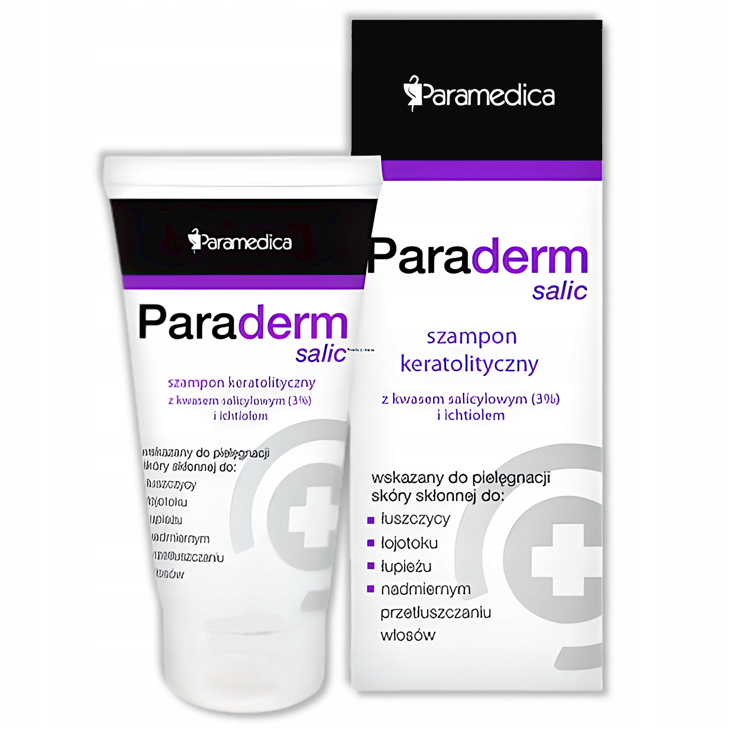 Paraderm Salic szampon keratolityczny z kwasem salicylowym i ichtiolem ...