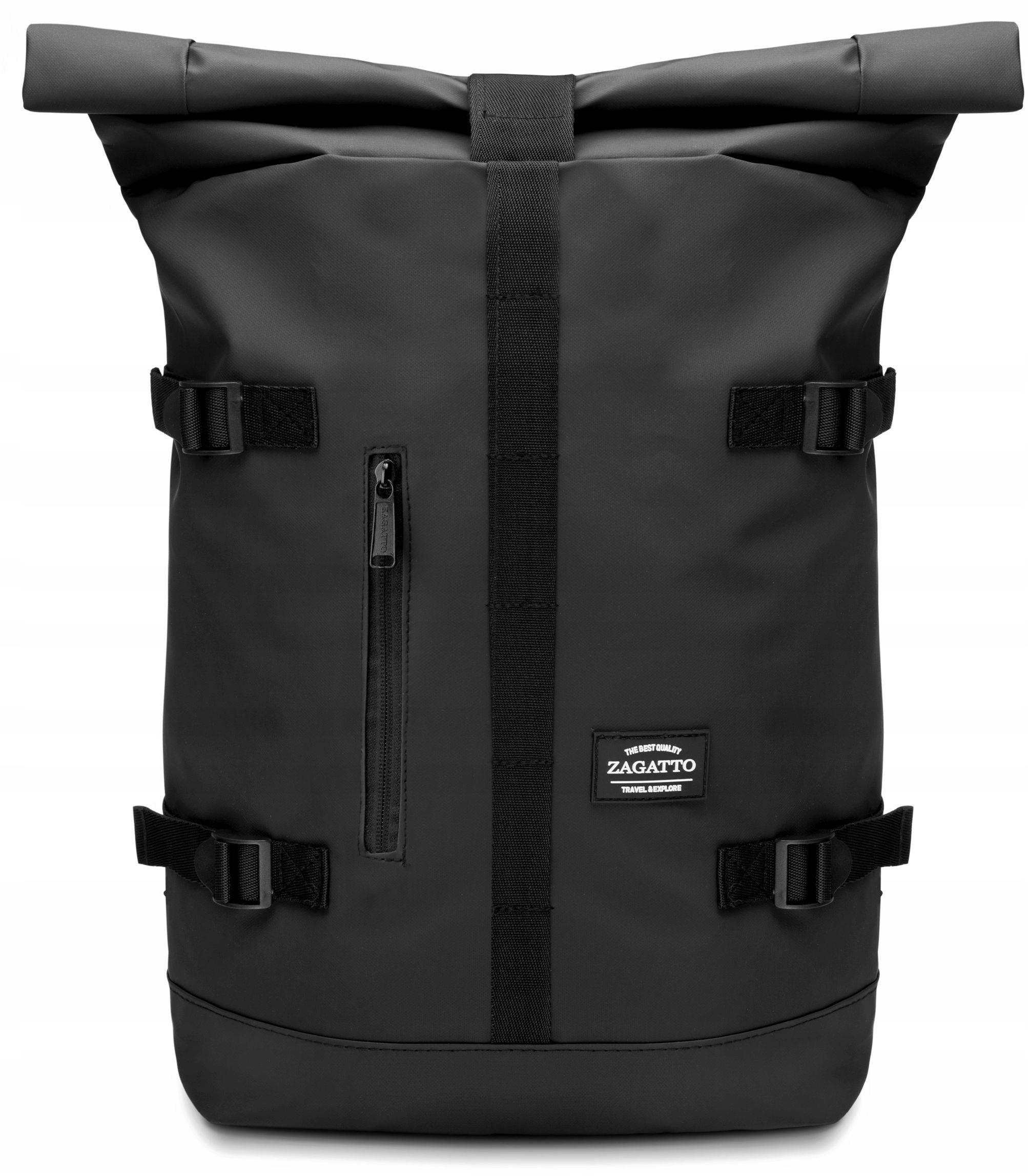 Pánsky mestský batoh do práce čierny školský mládežnícky A4 ZAGATTO ...