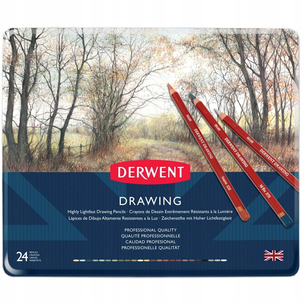 Kredki Derwent Drawing 24 szt. (5028252147583) • Cena, Opinie • Kredki 12882351710 • Allegro